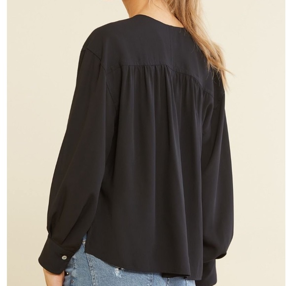 Allison Joy | Tops | Allison Joy Tess Blouson Sleeve Top Sz L Nwt ...